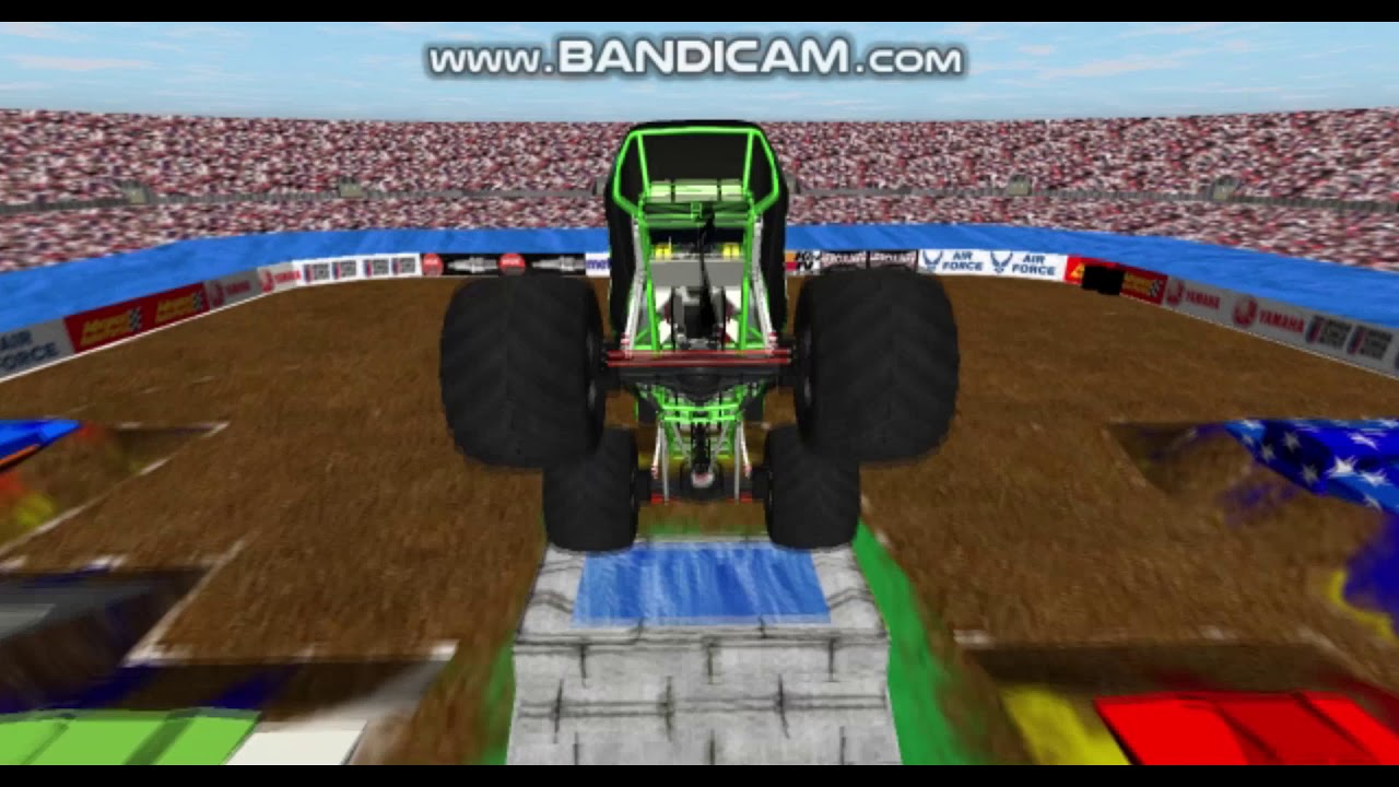 ROR Monster Jam: Grave Digger #7 Front Flip Attempt @ WF 9 - YouTube