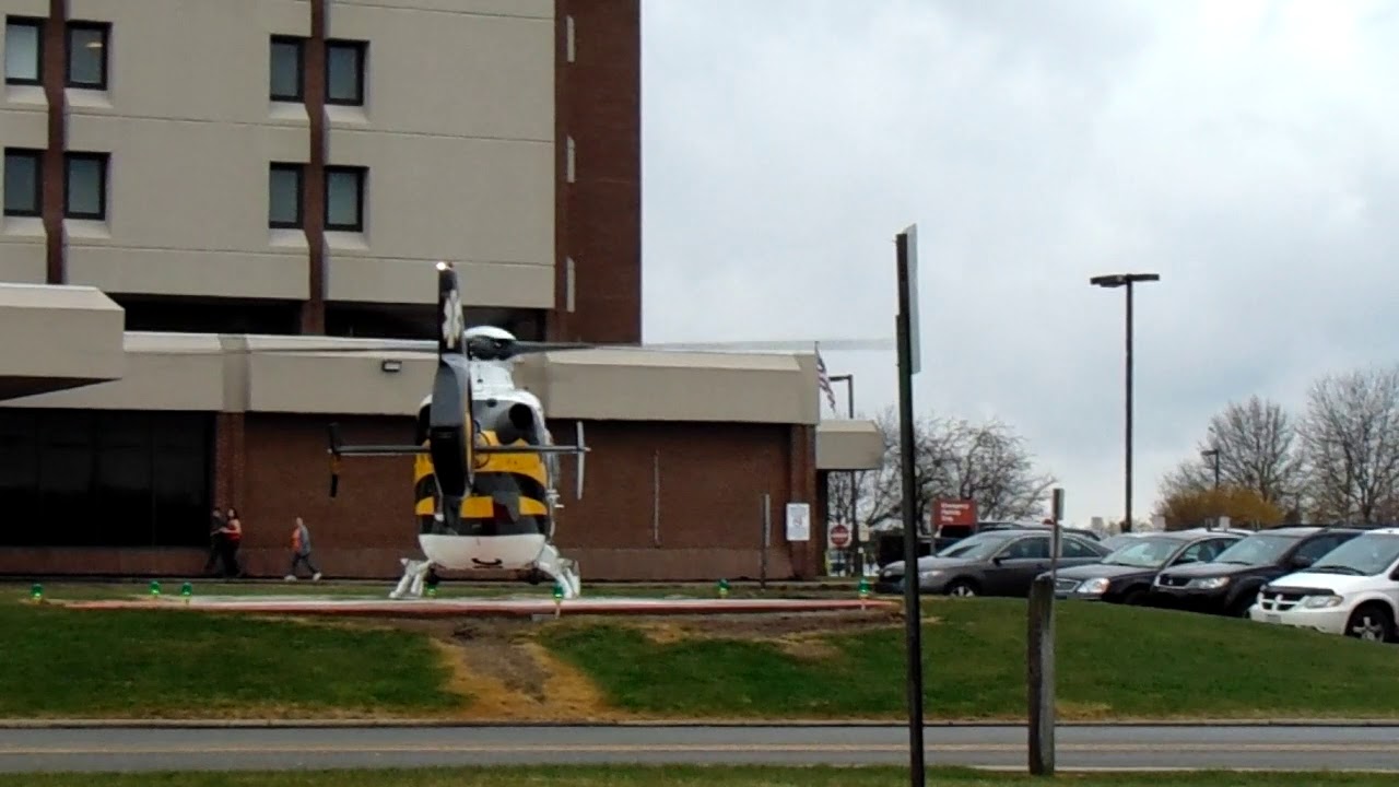 STAT MedEvac 15-N845ME-taking Off - YouTube