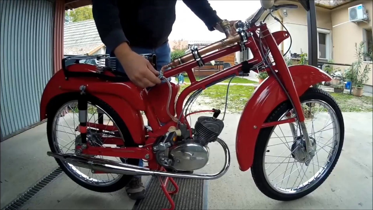 NSU Quickly Cavallino (AMADORI) First engine run, Erste probelauf. - YouTube