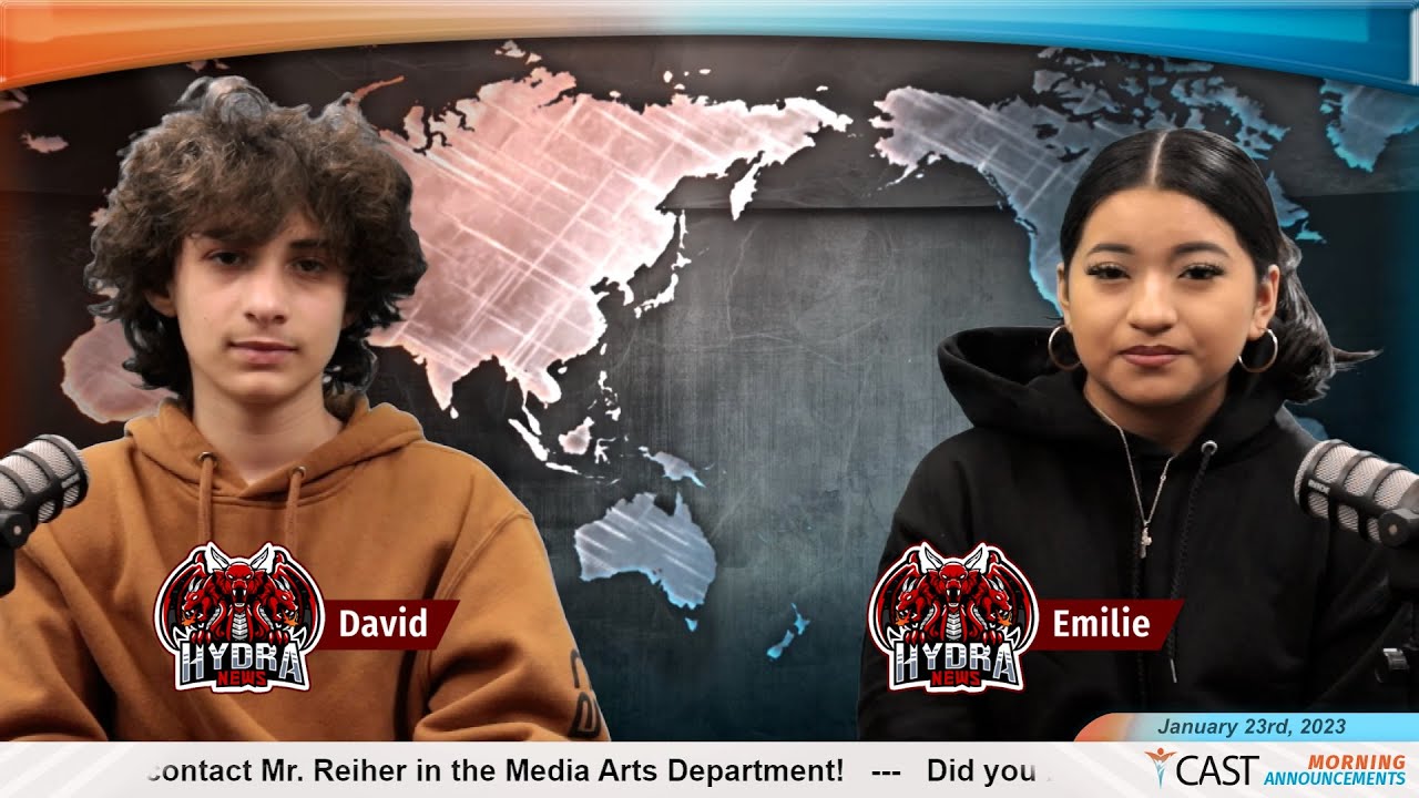 CAST Morning Announcements: 1-23-2023 - YouTube