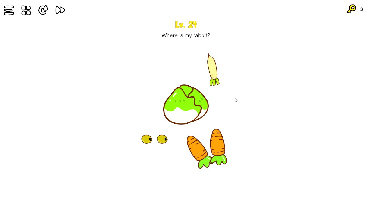 Brain Test Lv24 Where is my rabbit - YouTube