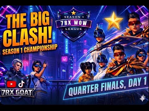 7RX WoW League Season 1 | Semi Finals, Day One | LIVE 6v6 PUBG MOBILE
