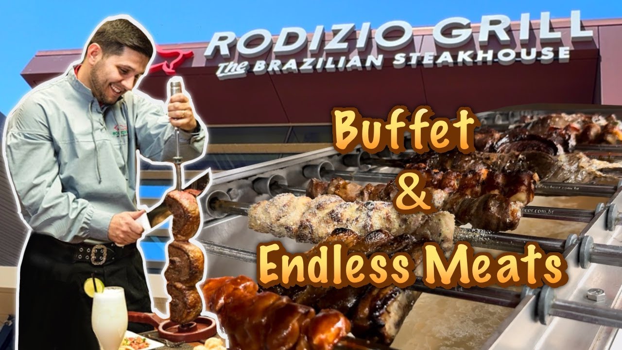 Unlimited Buffet: Indulge in Rodizio Grill's Meats - YouTube