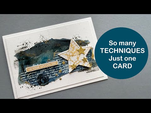 So many techniques in just one card!