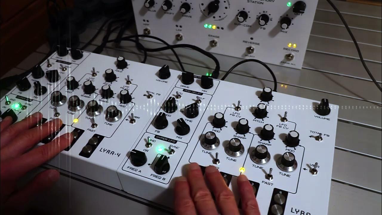 SOMA LYRA-4 (x2): Raw Stereo Noise and Drone - YouTube