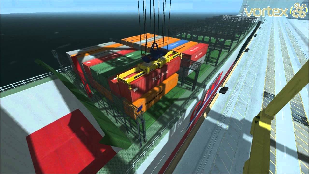 Vortex - STS Port / Quayside Crane Simulation - YouTube