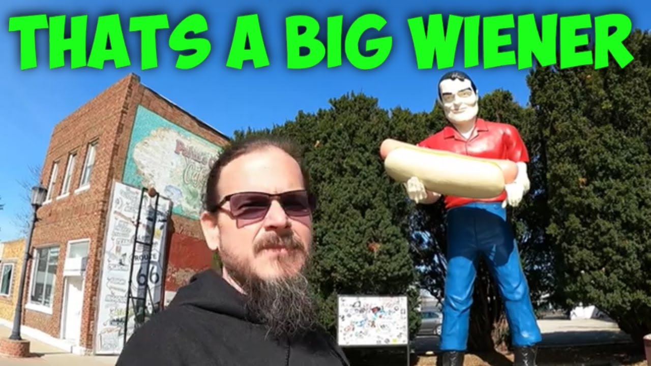 My Very First Route 66 Muffler Man And A Smiley Face Water Tower🙂 - YouTube