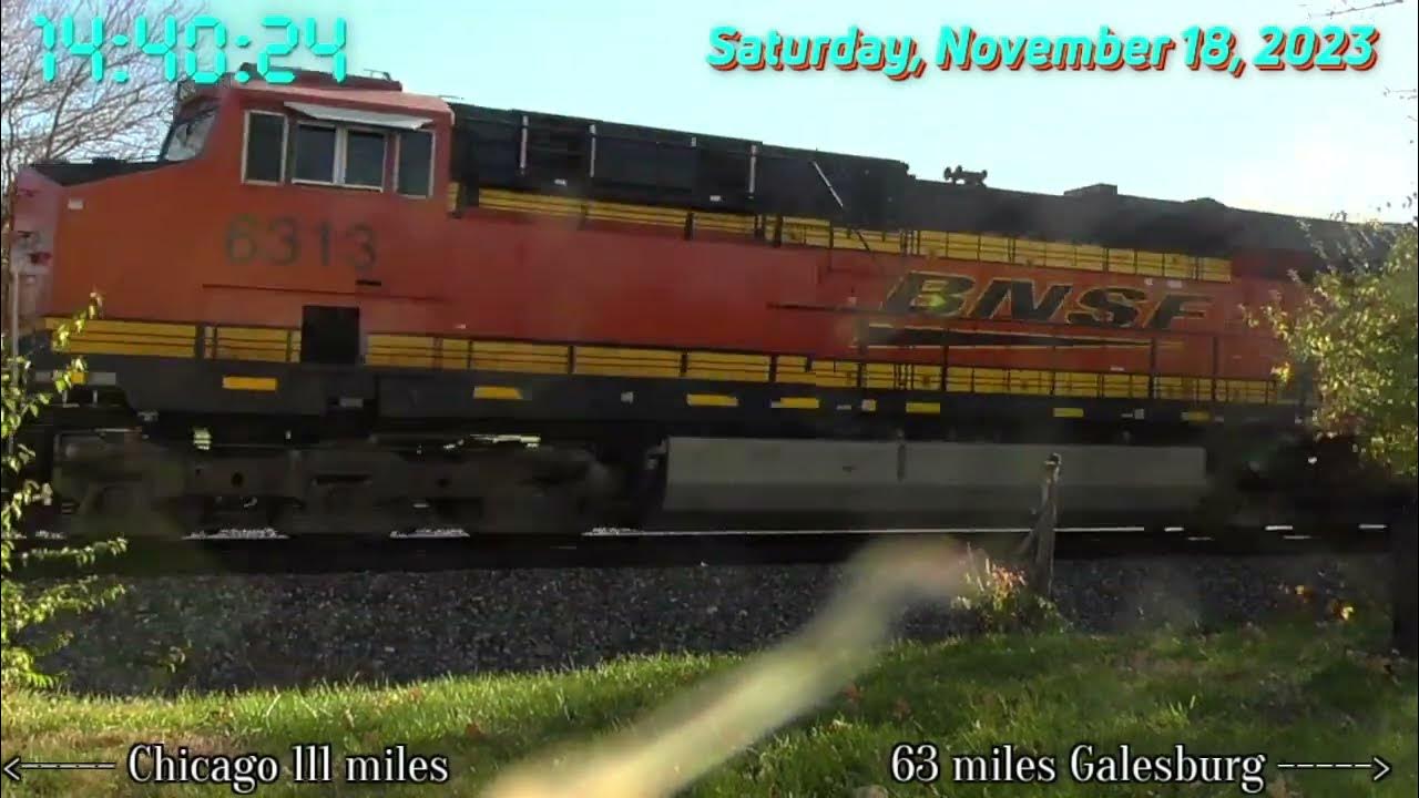 11/18/23 BNSF Mendota Sub Trains w/ Amtrak 158, C4M Leader, Odd K5LA, Smurf - YouTube