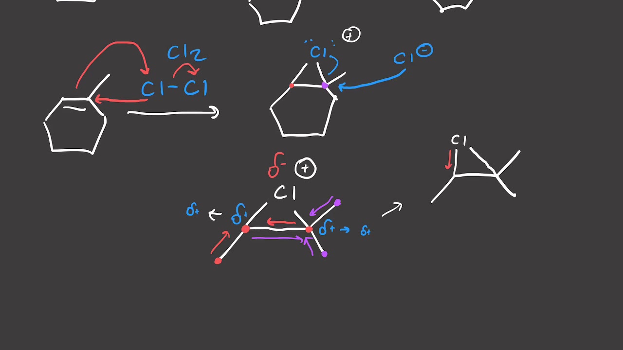 Alkene Addition 2 - 3 Membered Ring Pathway - YouTube