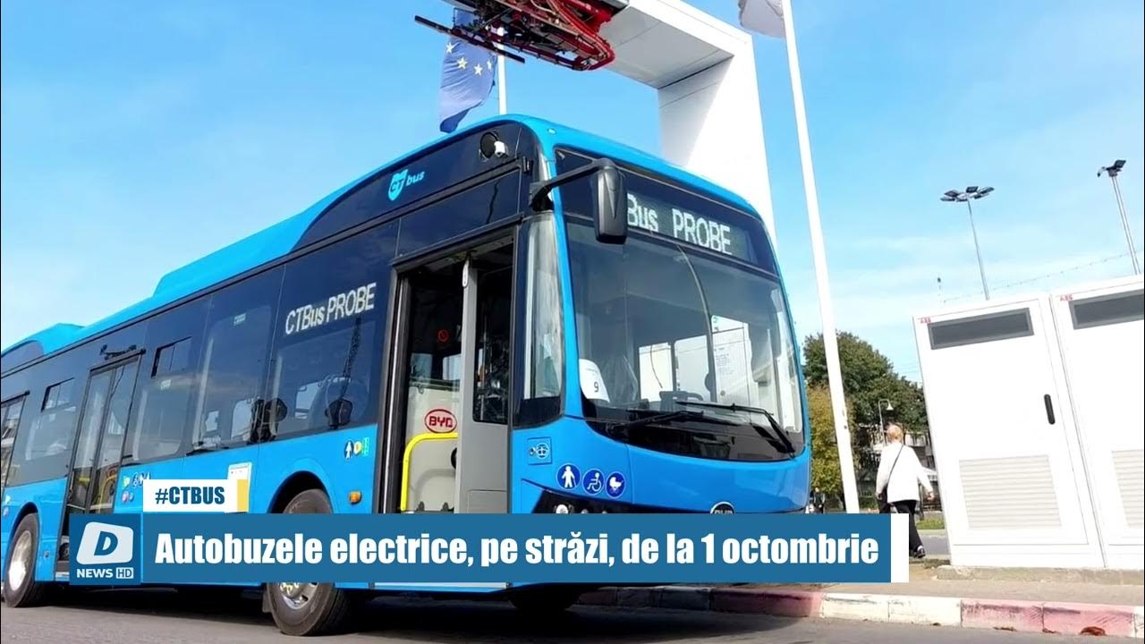 Autobuzele electrice, pe străzi, de la 1 octombrie - YouTube