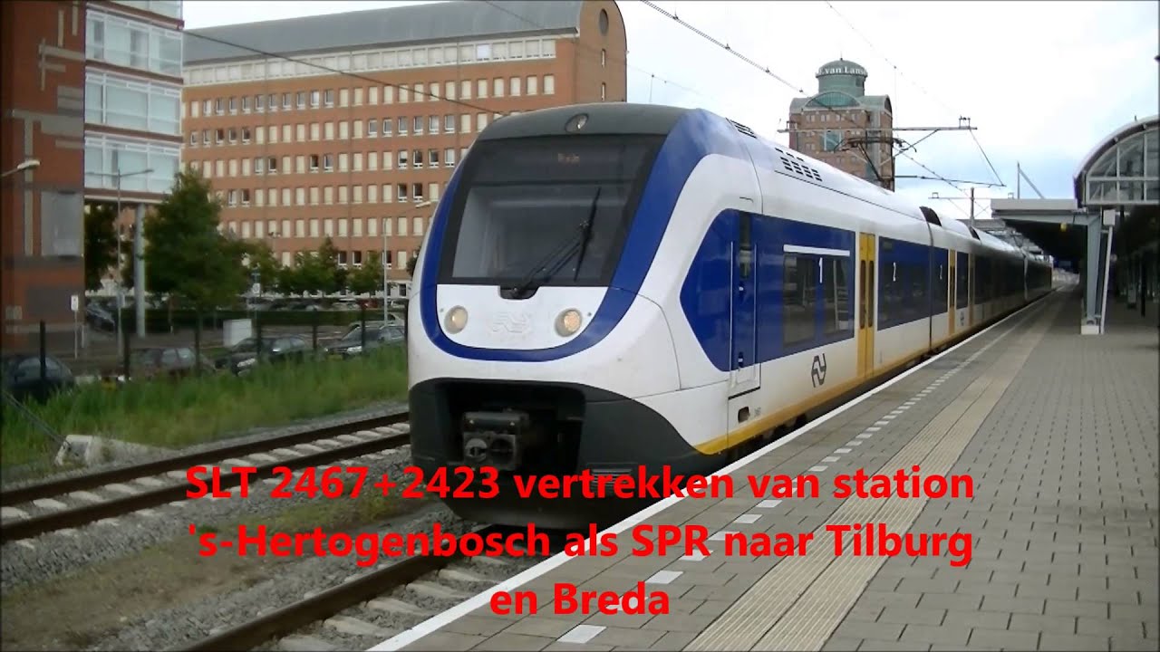 NS SLT 2467+2423 vertrekken van station 's-Hertogenbosch. - YouTube