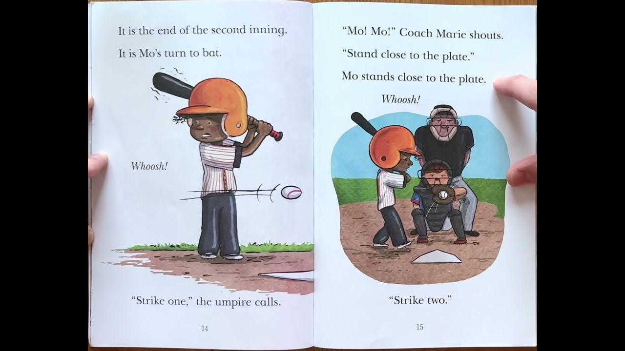 Ash reads Get a Hit, Mo! By David A. Adler illustrated by Sam Ricks ...