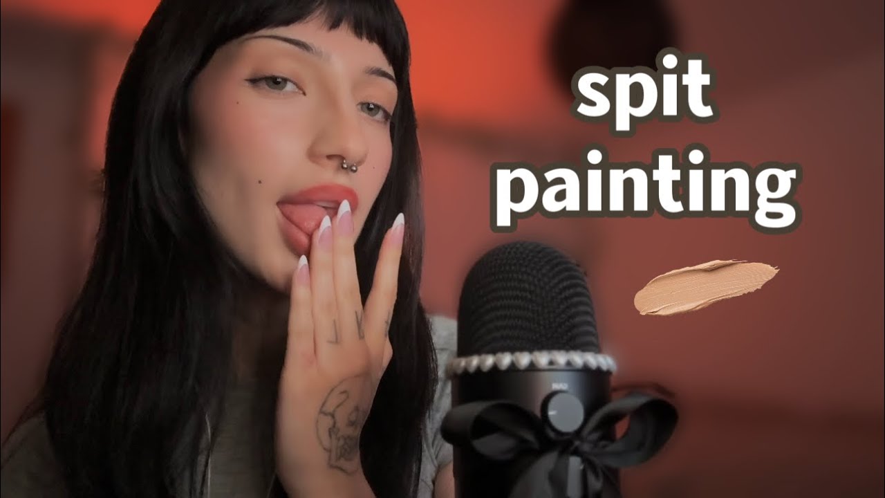 ˚ ༘♡ Spit painting your names (lots of mouth sounds) ASMR - YouTube