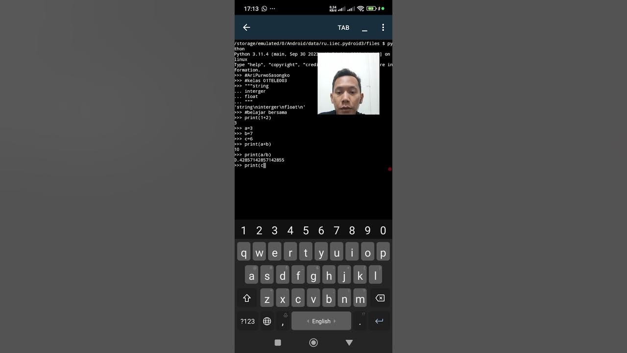 Belajar Python - Aplikasi Pydroid3 - YouTube
