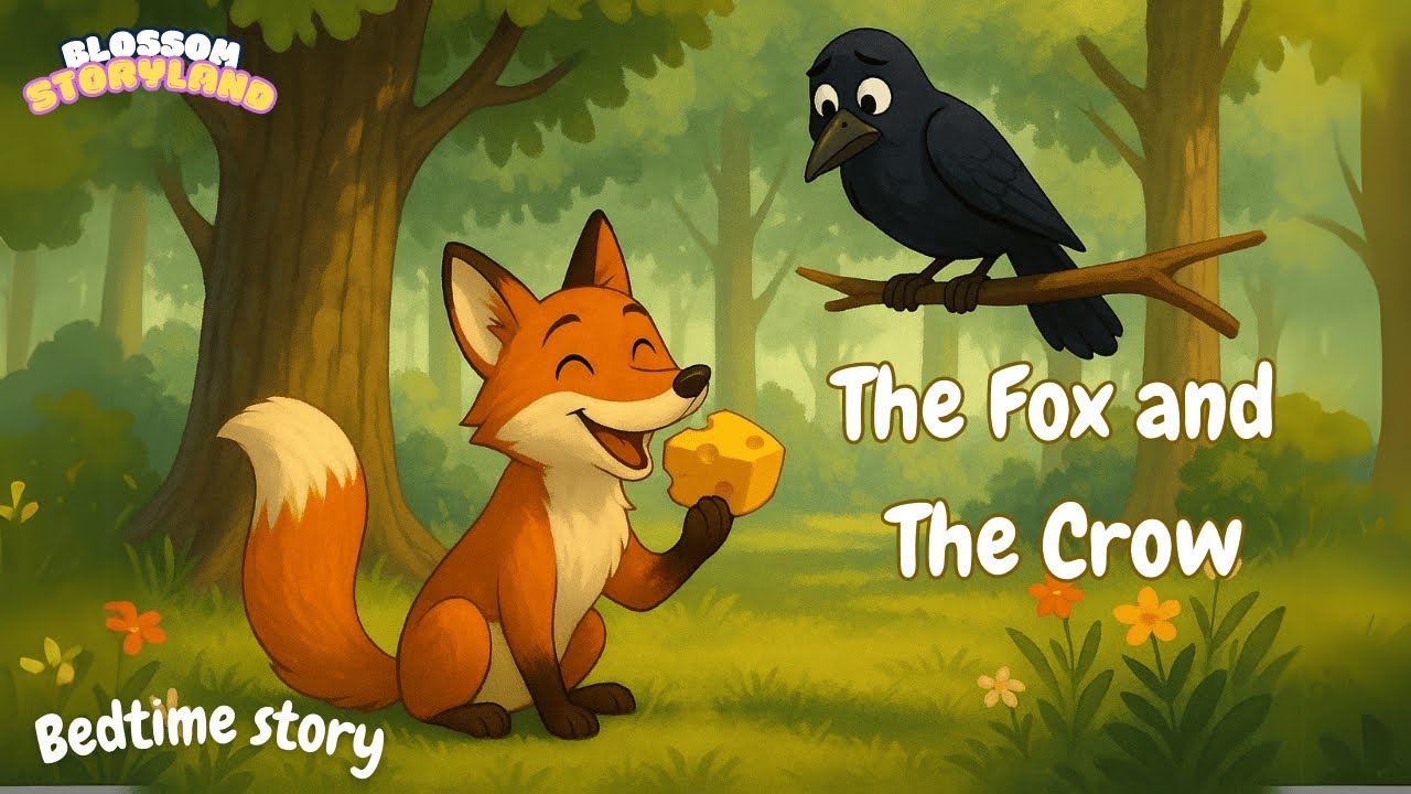 The Fox and the Crow 🦊🐦 | Classic Fable for Kids | Story with Moral ...