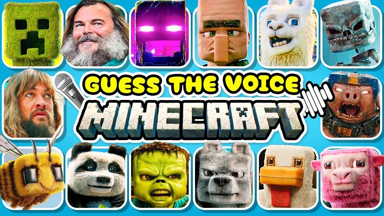 MINECRAFT MOVIE QUIZ 🔥⛏️💎 Guess the Characters by Their Voice 🔊 ...