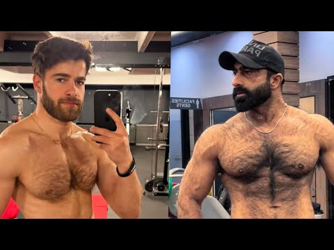 Hariy men Hunks models fitness muscles story of body builder