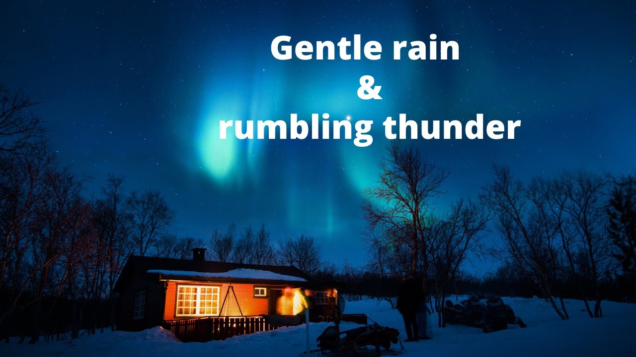 Gentle Rain & Rumbling Thunder sound | Natural White Noise - YouTube