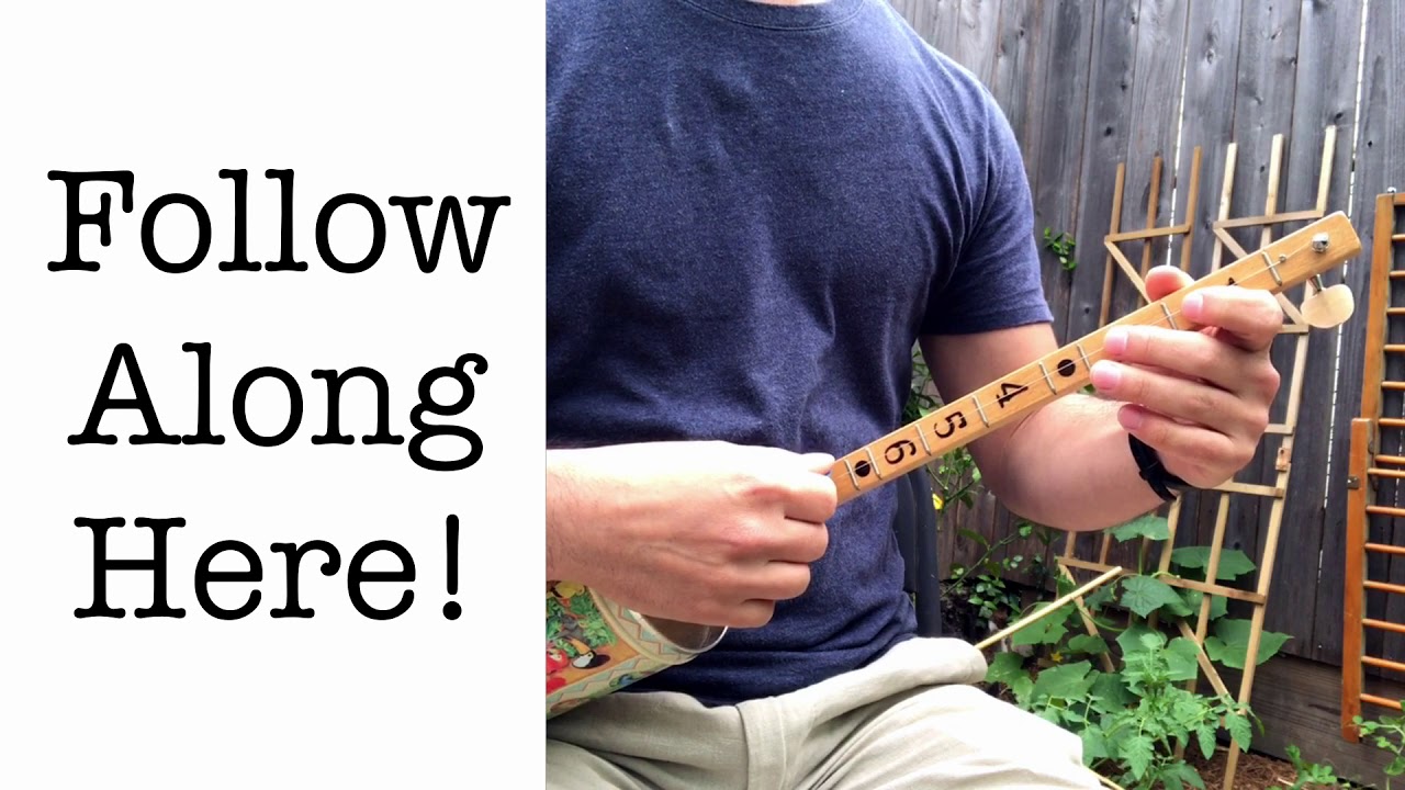 "The Easy Way To Play Canjo" - One-String Canjo - YouTube