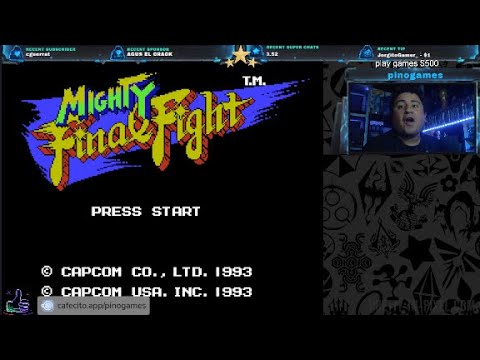jugando mighty final fight de Nes 8 bit - YouTube
