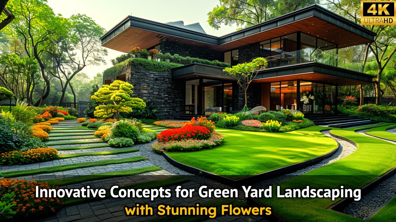 Architectural Designs for Green Yard Spaces with Exquisite Blossoms ...