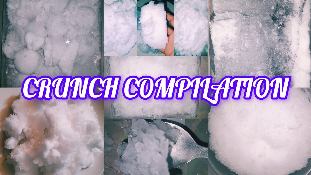 ASMR-FREEZER FROST AND ICE CRUNCH COMPILATION||ODDLY SATISFYING||CRUNCH ...