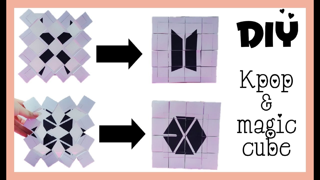 DIY _ Kpop & Magic Cube ( EXO & BTS ) - YouTube