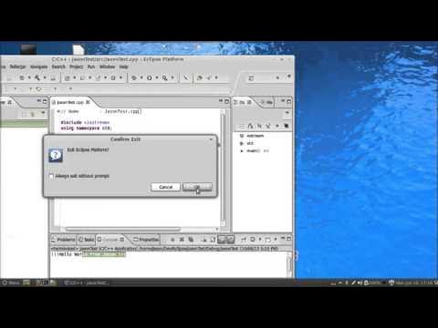 How to Make an Executable File in Linux Using Eclipse C++ - YouTube