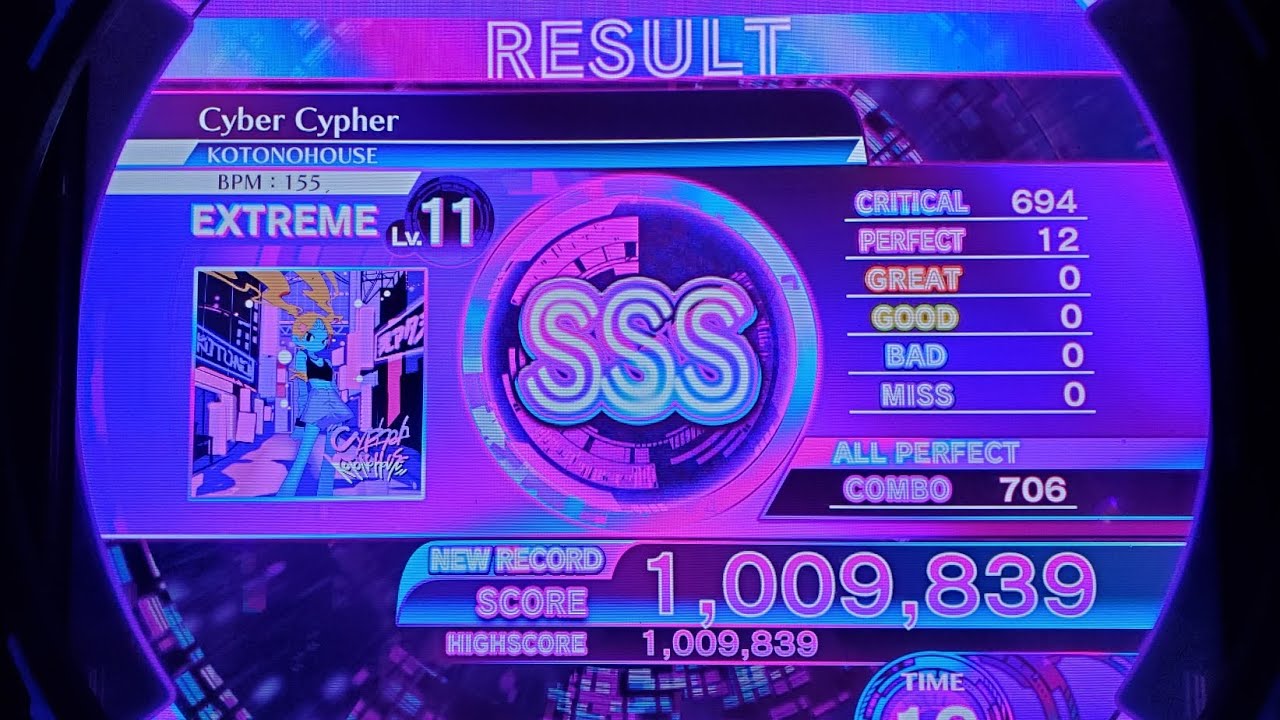 【MUSIC DIVER】Cyber Cypher(EXTREME) ALL PERFECT - YouTube