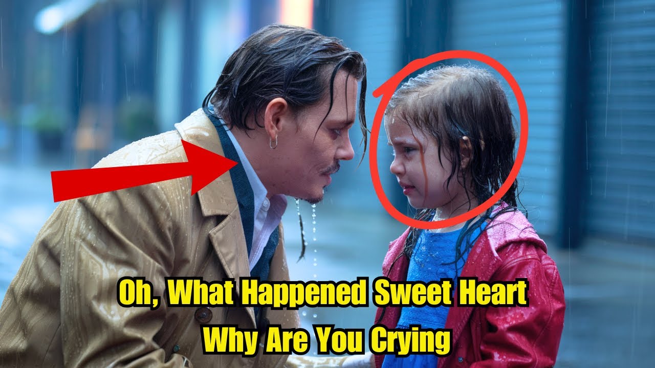 Johnny Depp Notices a Little Girl Crying on a Rainy Night—What He Gives ...