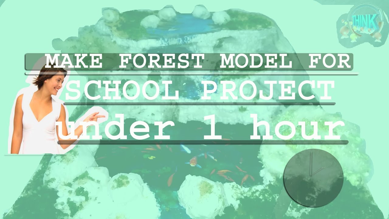 make forest model for school project under 1 hour - YouTube