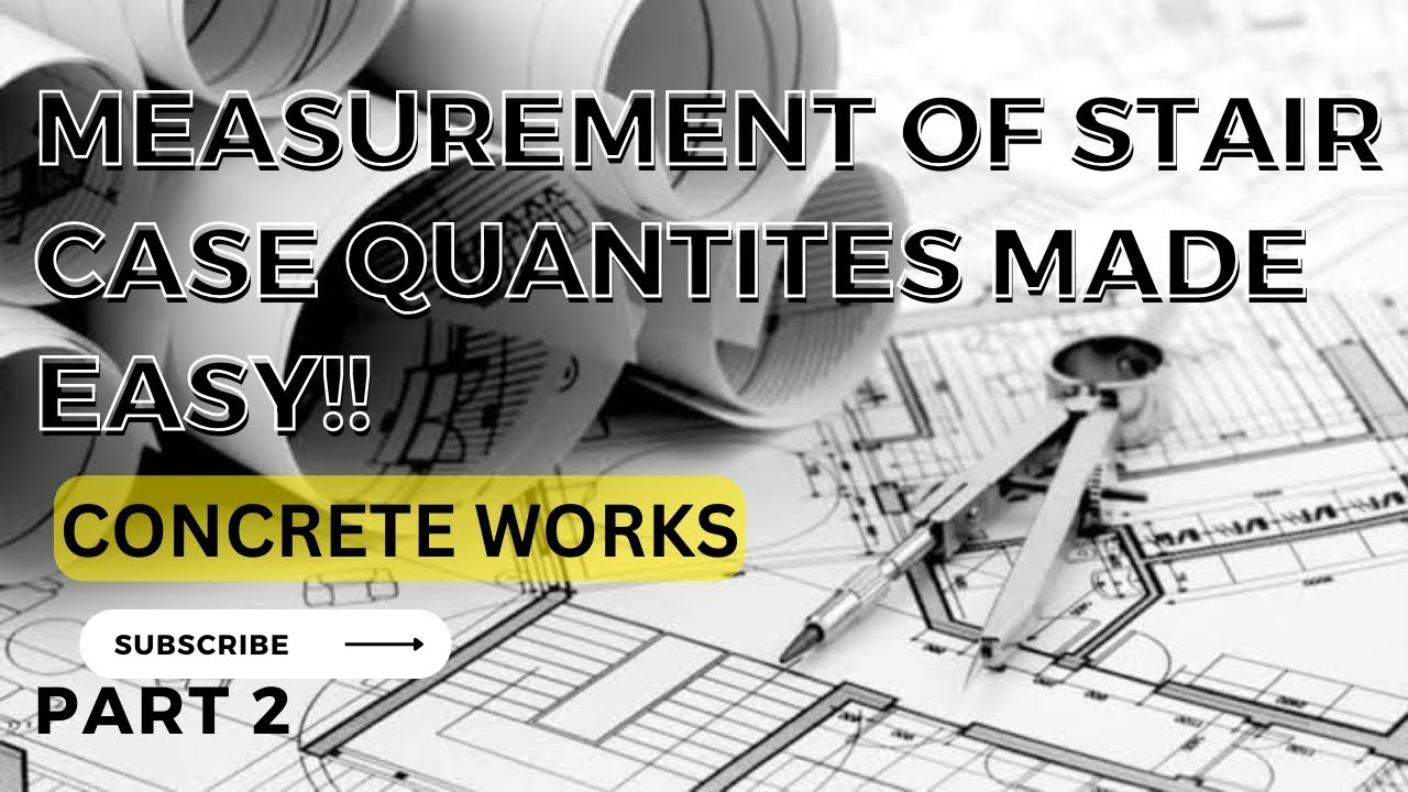 HOW TO MEASURE CONCRETE WORKS OF A STAIRCASE WITH EASE | EASY ...