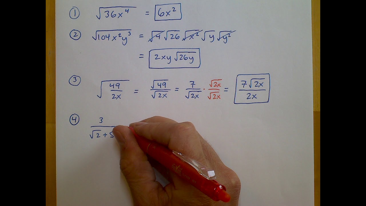 Algebra 1 CH 9 Extra Review Video - YouTube