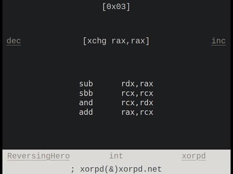 XORPD 0x03 Solution - YouTube