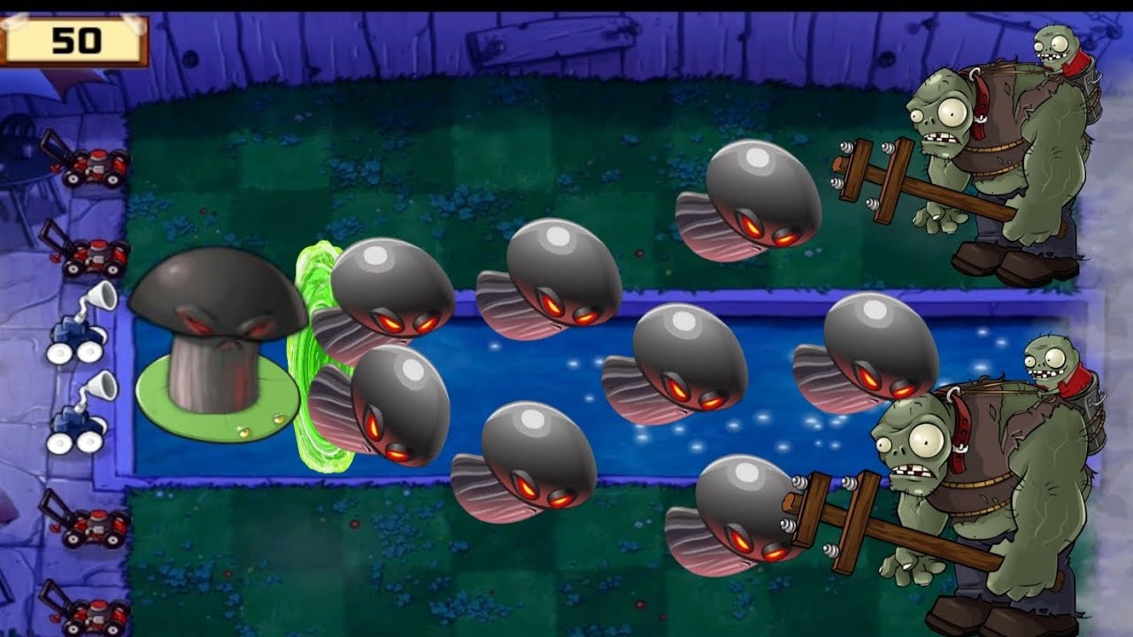 pvz1 gameplay Android aventura piscina noche 4-2 - YouTube