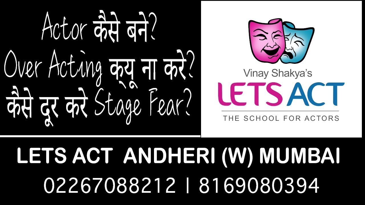 Question And Answer About Acting Acting Class By Vinay Shakya Lets Act Mumbai Youtube