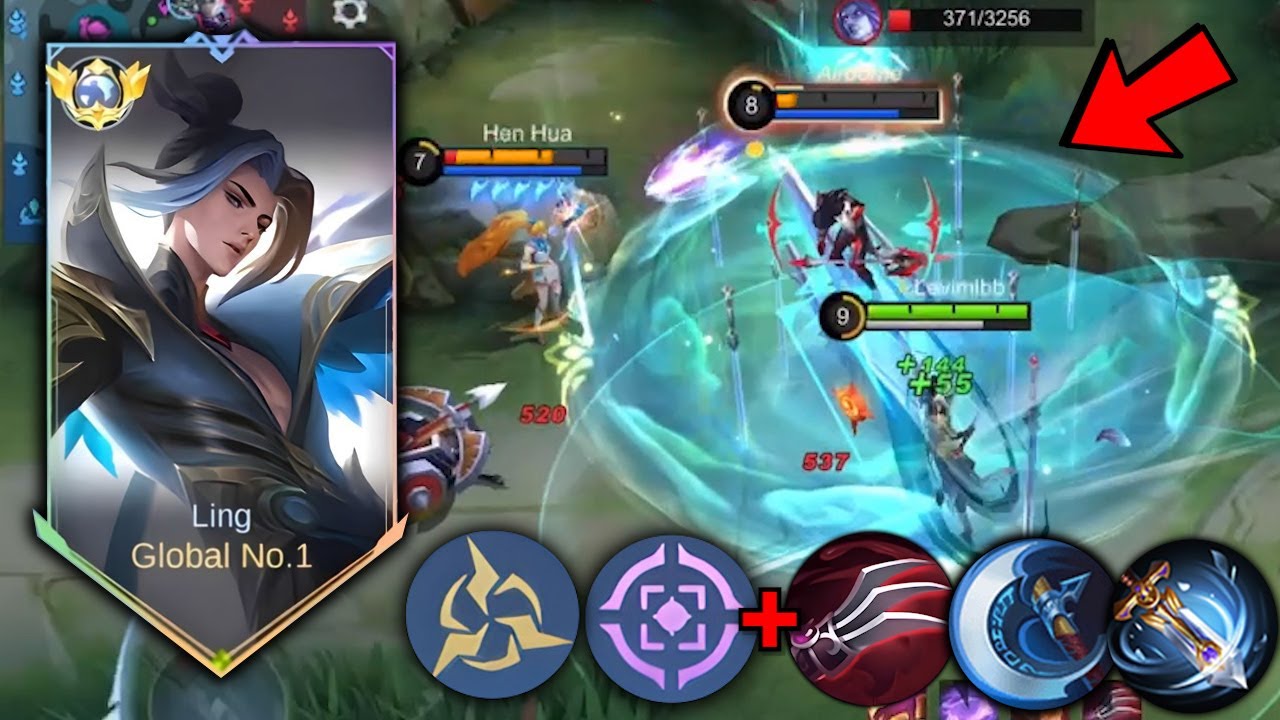LING BEST ONE SHOT BUILD TUTORIAL BY TOP GLOBAL 1 LING | GLOBAL LING ...