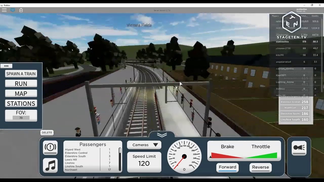 driving the train on roblox? - YouTube