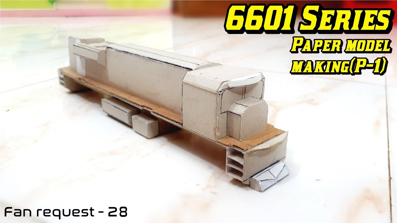 6601 series paper model making (part - 1) | কাগজের ট্রেন বানানোর পদ্ধতি ...