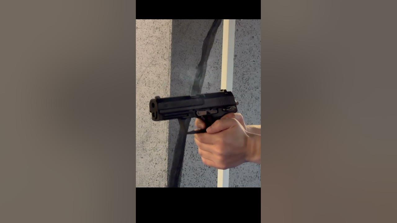 タナカワークス H&K USP HW モデルガン発火 TANAKA Works H&K USP HW Model Gun Firing with Slow - YouTube