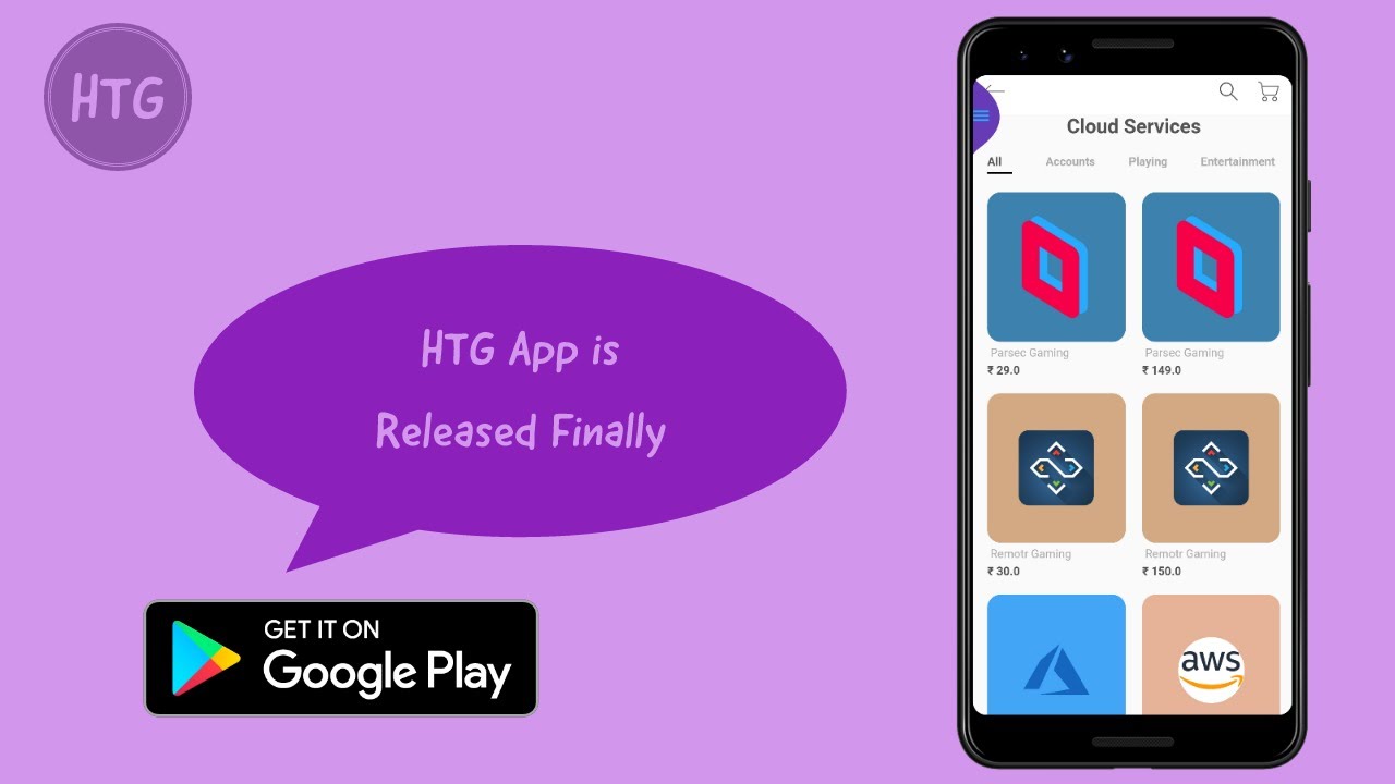 HTG IS FINALLY RELEASED || HTG APP 2020 || CLOUD GAMING AND COMPUTING ...