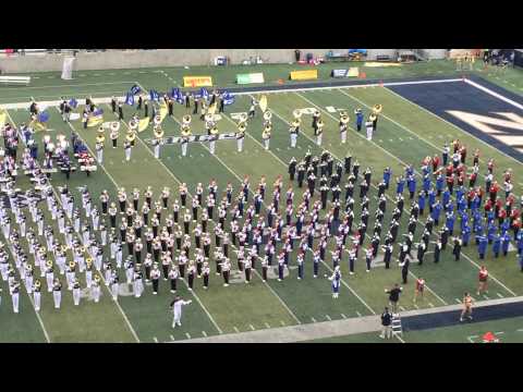 2015 University of Akron Marching Band High School Band Day - YouTube