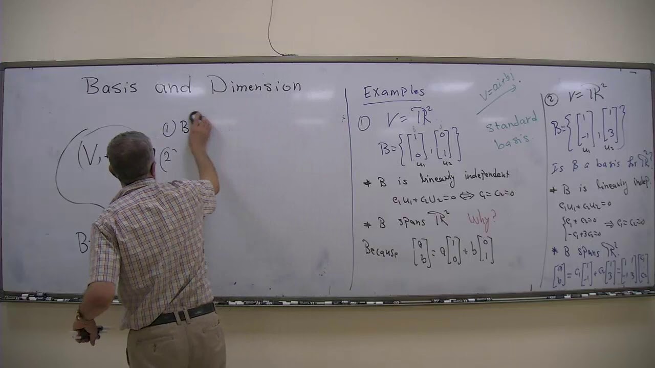 Basis and Dimensions - YouTube