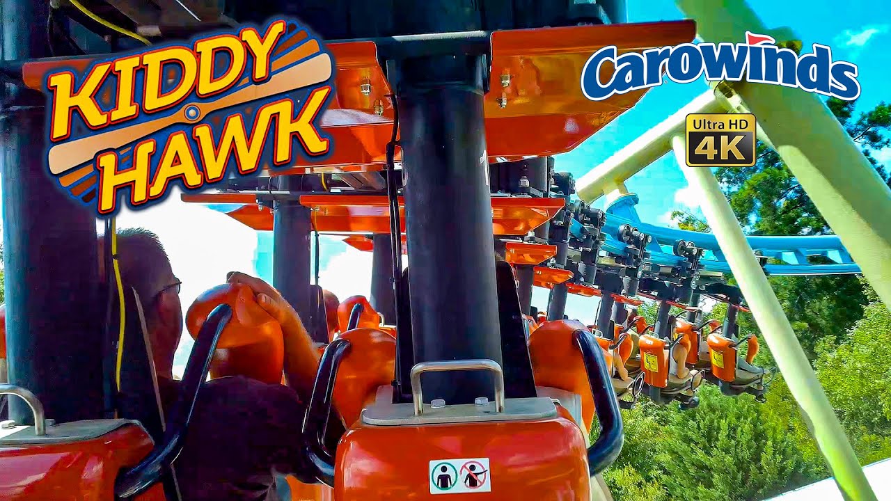 2021 Kiddy Hawk Roller Coaster On Ride 4K POV Carowinds - YouTube