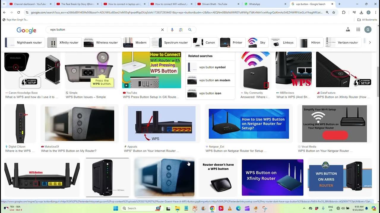 Connect wifi using wps button in laptop or Computer English Tutorial - YouTube