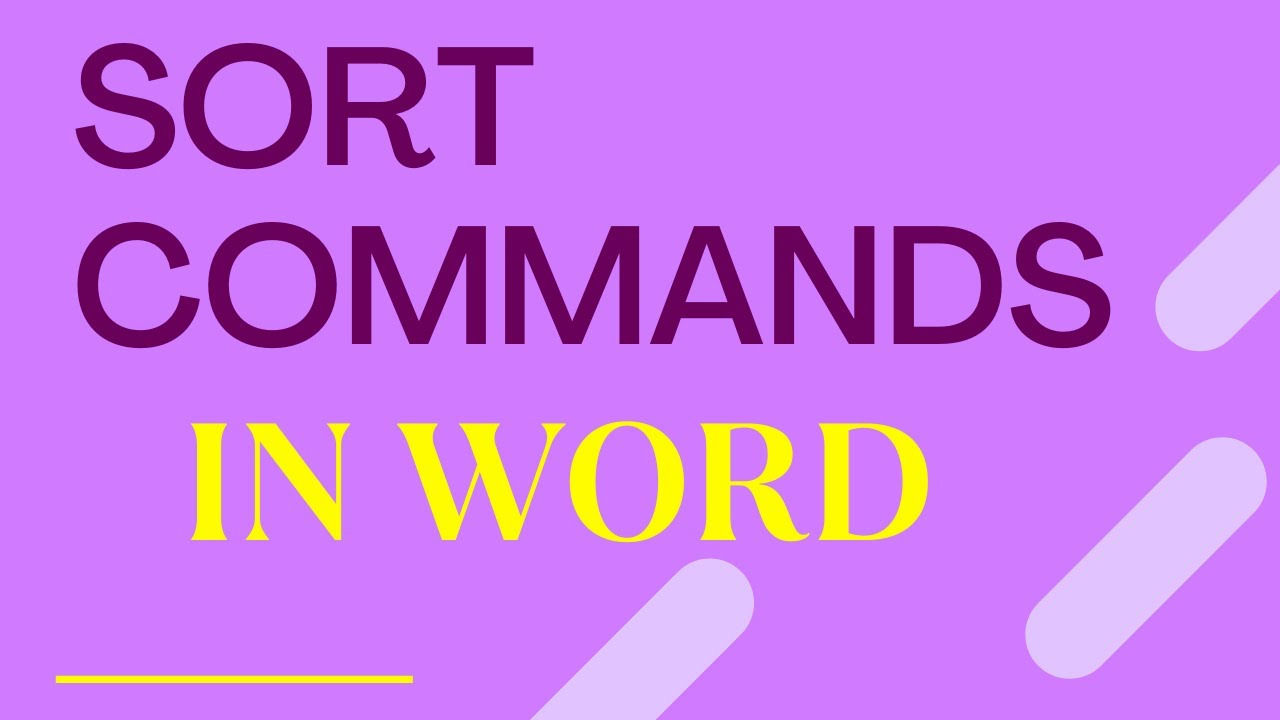 How To Use Sort Command In Word Document YouTube how-to-use-sort-command-in-word-document-youtube