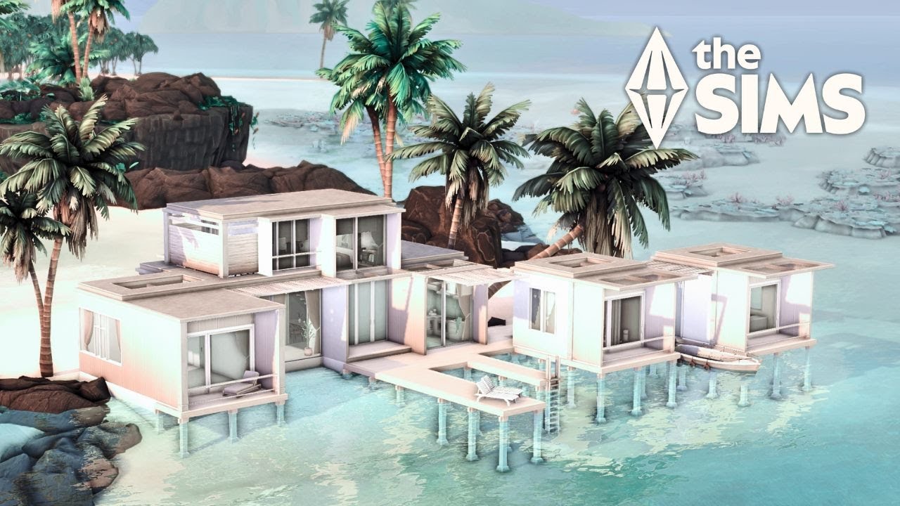 Luxurious Beach House | The Sims 4 Speed Build Video 🌊 #thesims4 - YouTube