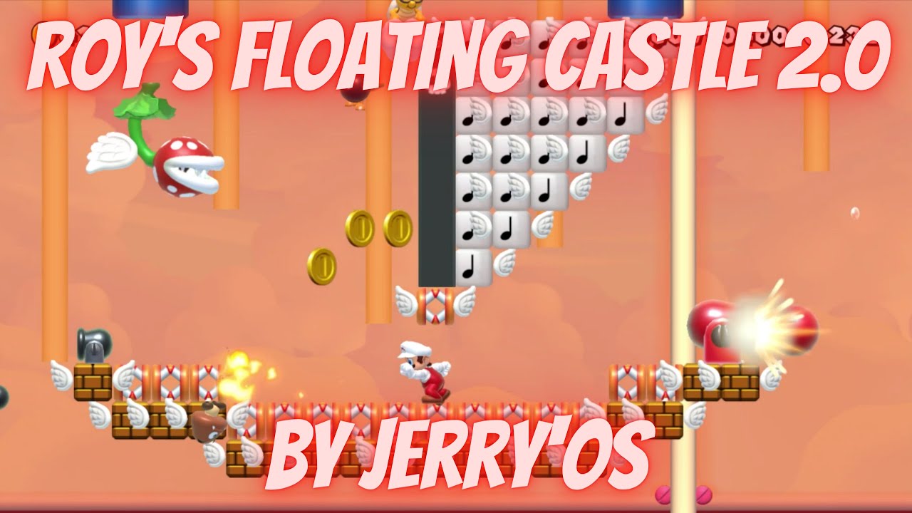 Roy's Floating Castle 2.0 by Jerry'Os - Super Mario Maker 2 - YouTube