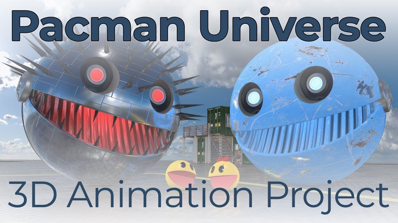 Pacman & Ms Pacman vs Evil Spike Robot Pacman - YouTube