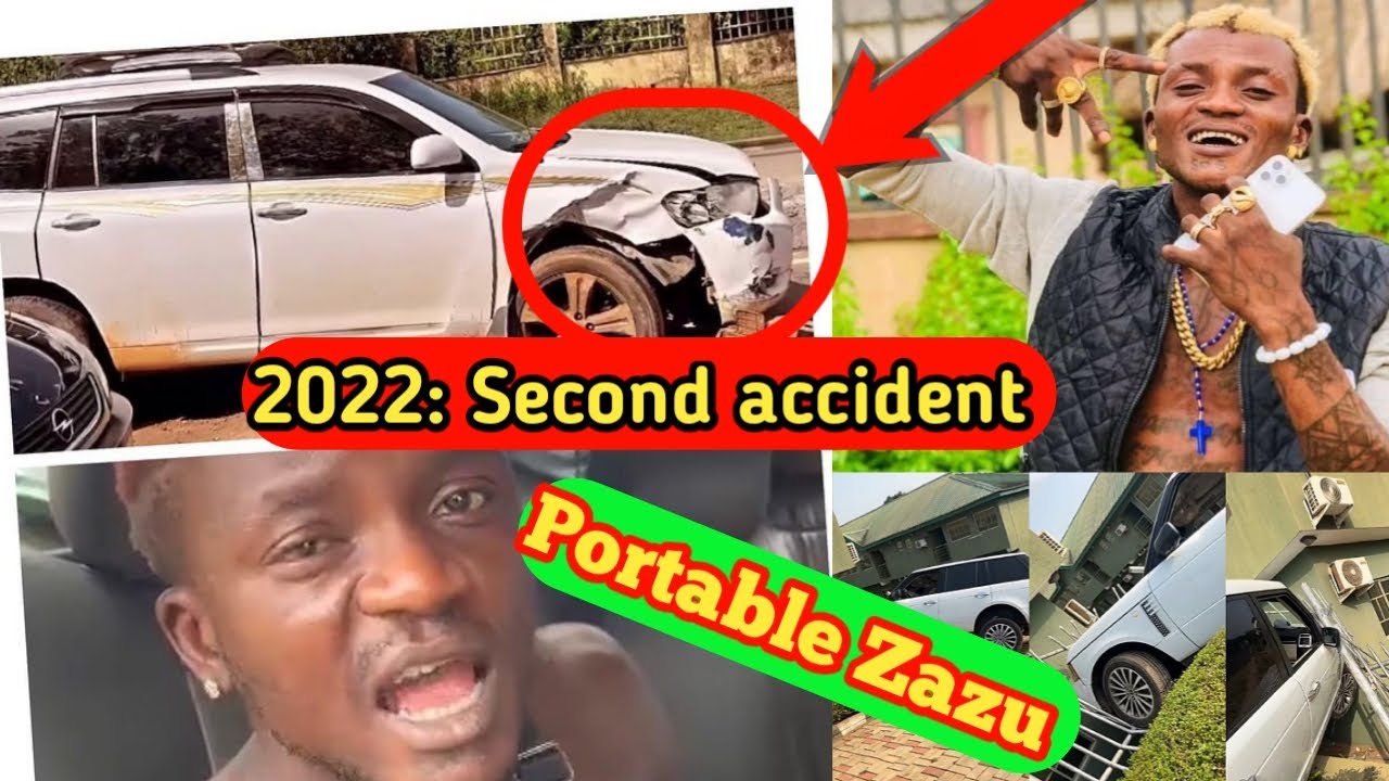 Portable Survives Second Car Accident In Two Months - YouTube